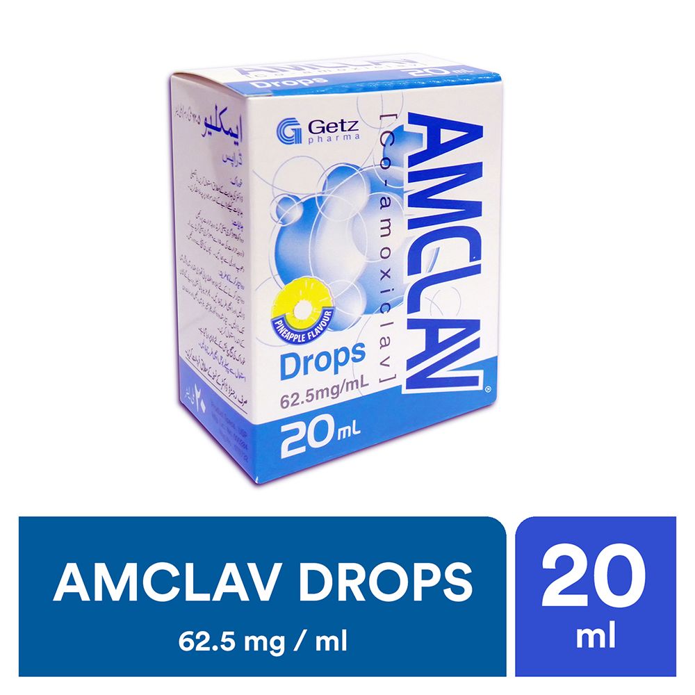 Amclav 62.5mg/ml Drop 20 ml - Uses, Benefits, Side Effects