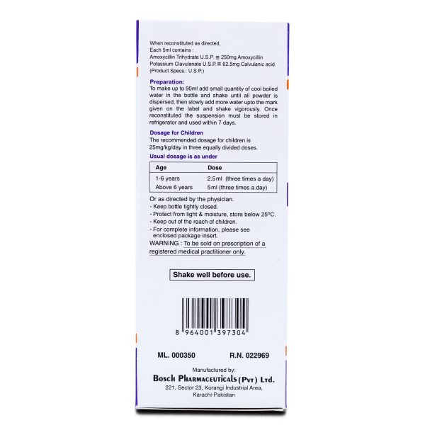 Calamox DS 312.5mg/5ml Suspension 90 ml - Uses, Benefits, Side Effects