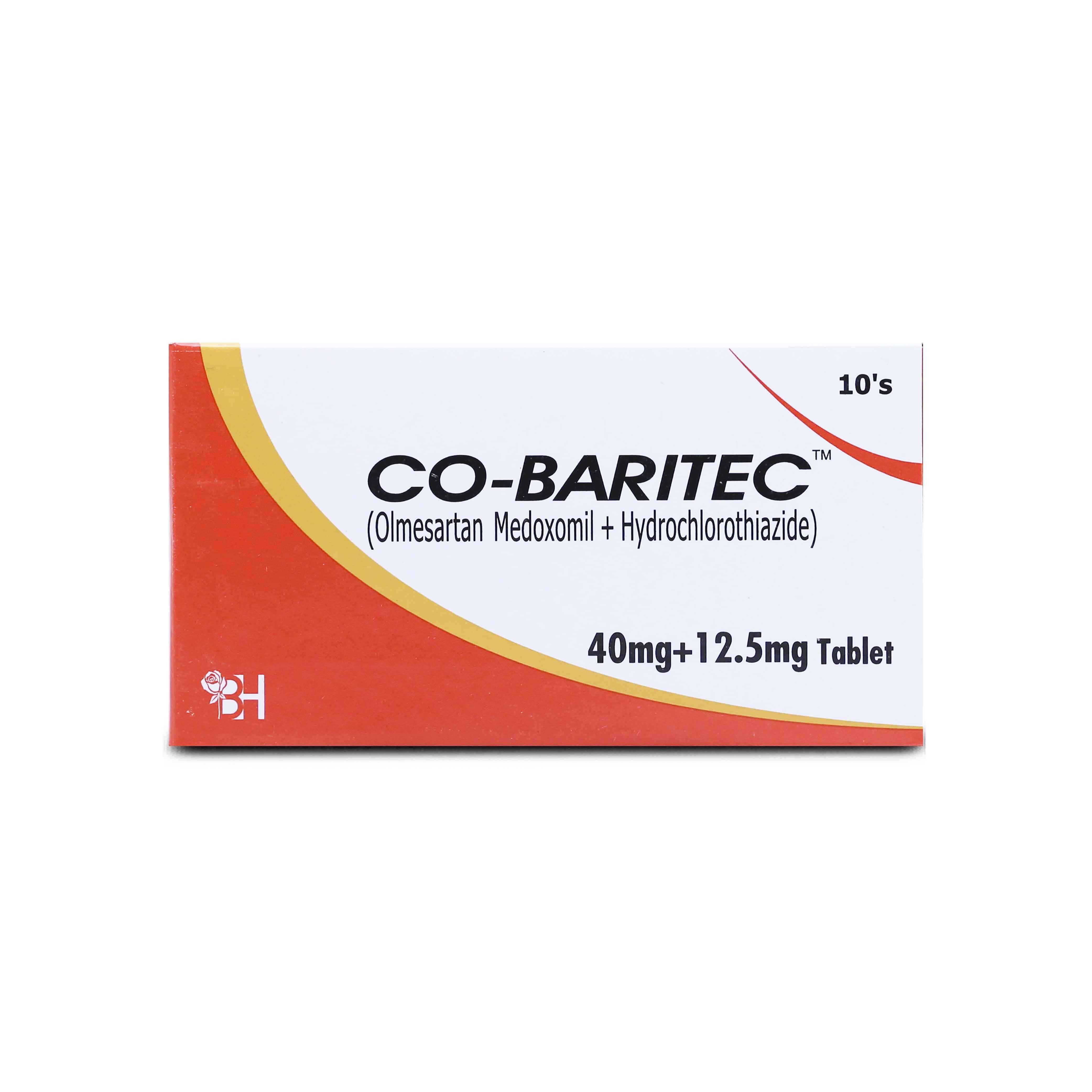 Co-Baritec 12.5mg+40mg Tablet 10 'S - Benefits And Side Effects