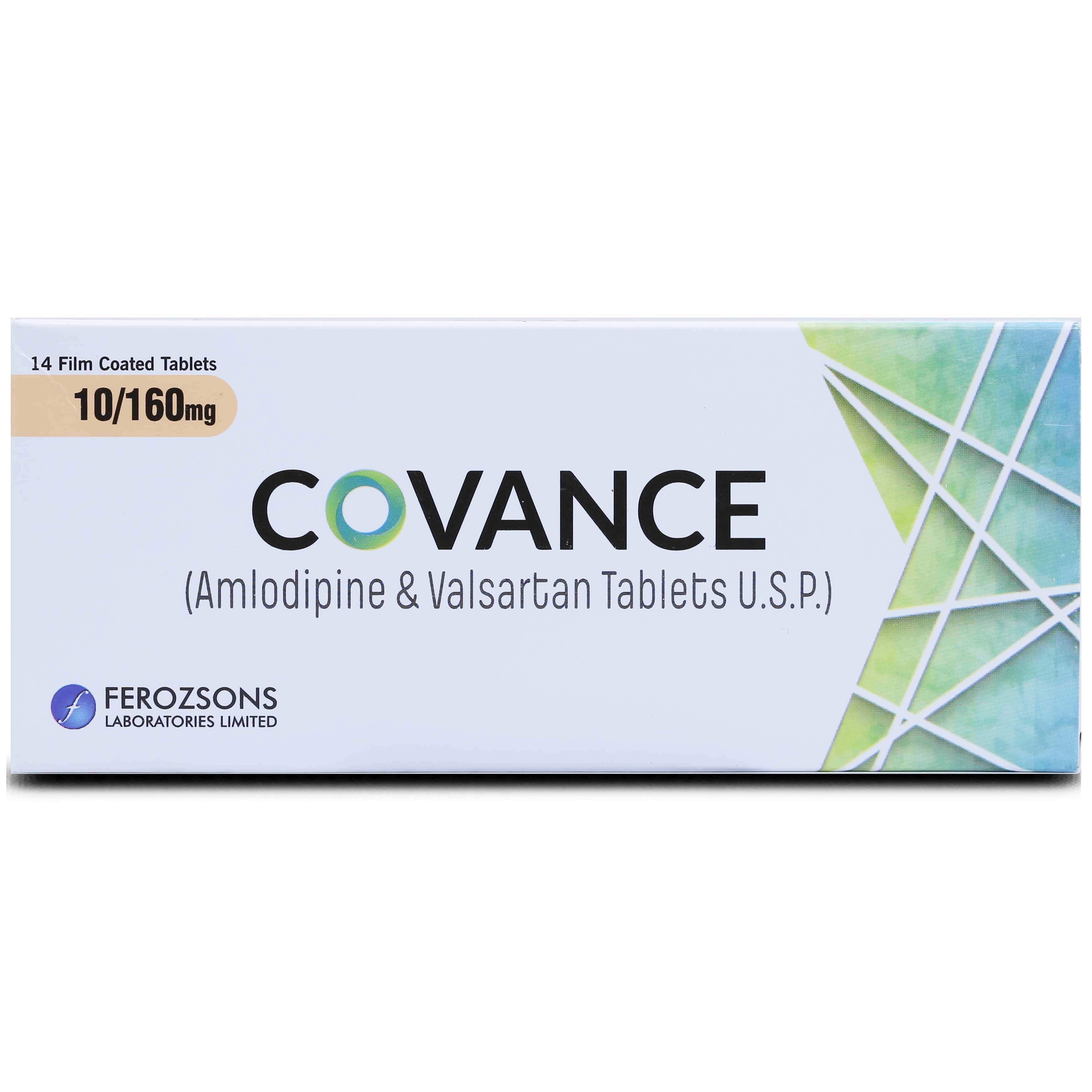 Covance 10mg+160mg Tablet 14 'S - Uses, Benefits, Side Effects