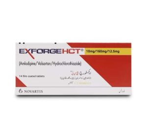 Exforge HCT 10/160/12.5mg Tablet 7 'S - Uses, Benefits, Side Effects