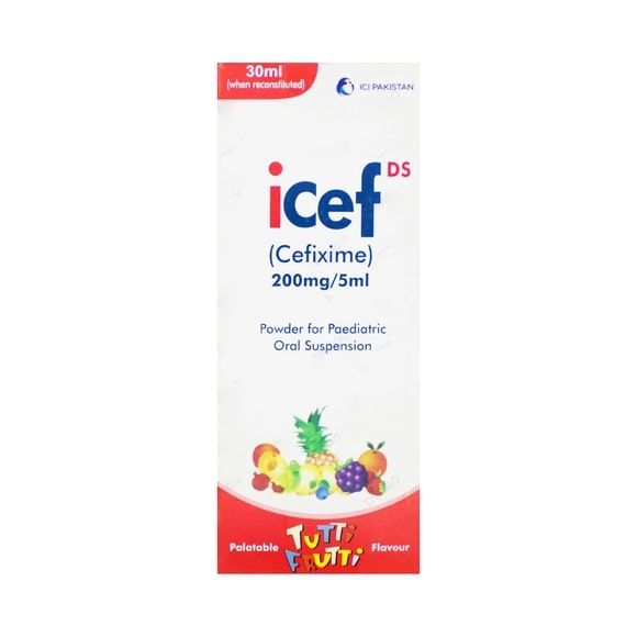 Icef DS 200mg/5ml Suspension 30 ml - Uses, Benefits, Side Effects