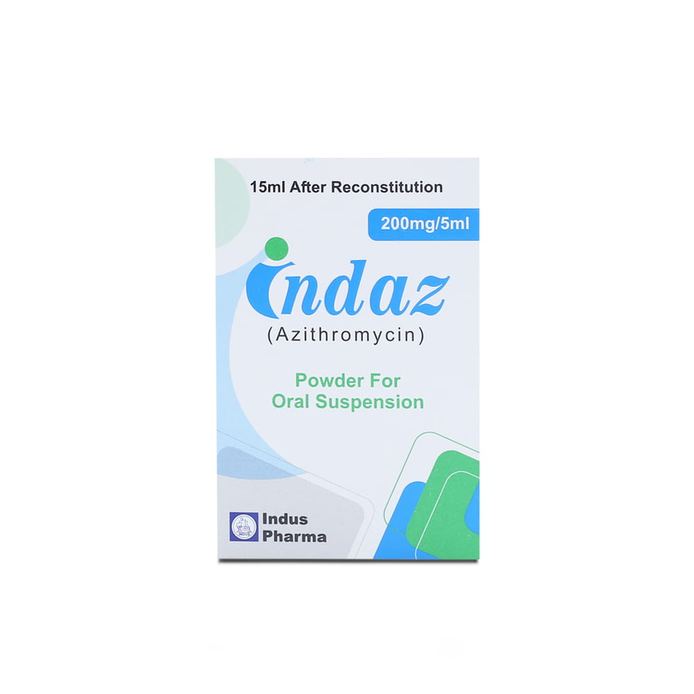 Indaz 200mg/5ml Suspension 15 ml - Uses, Formula, Side Effects
