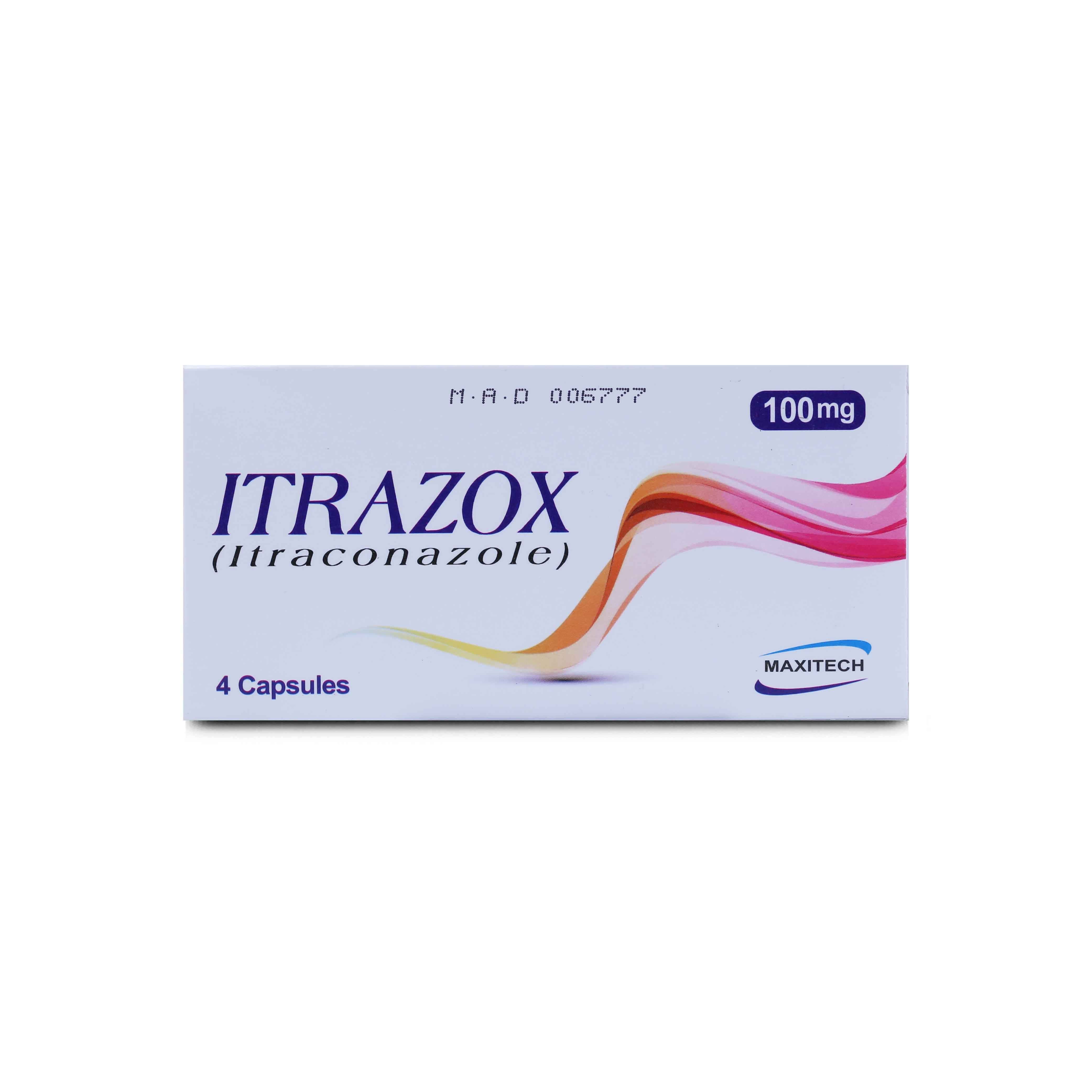 Itrazox 100mg capsule 4 'S - Uses, Benefits, Side Effects