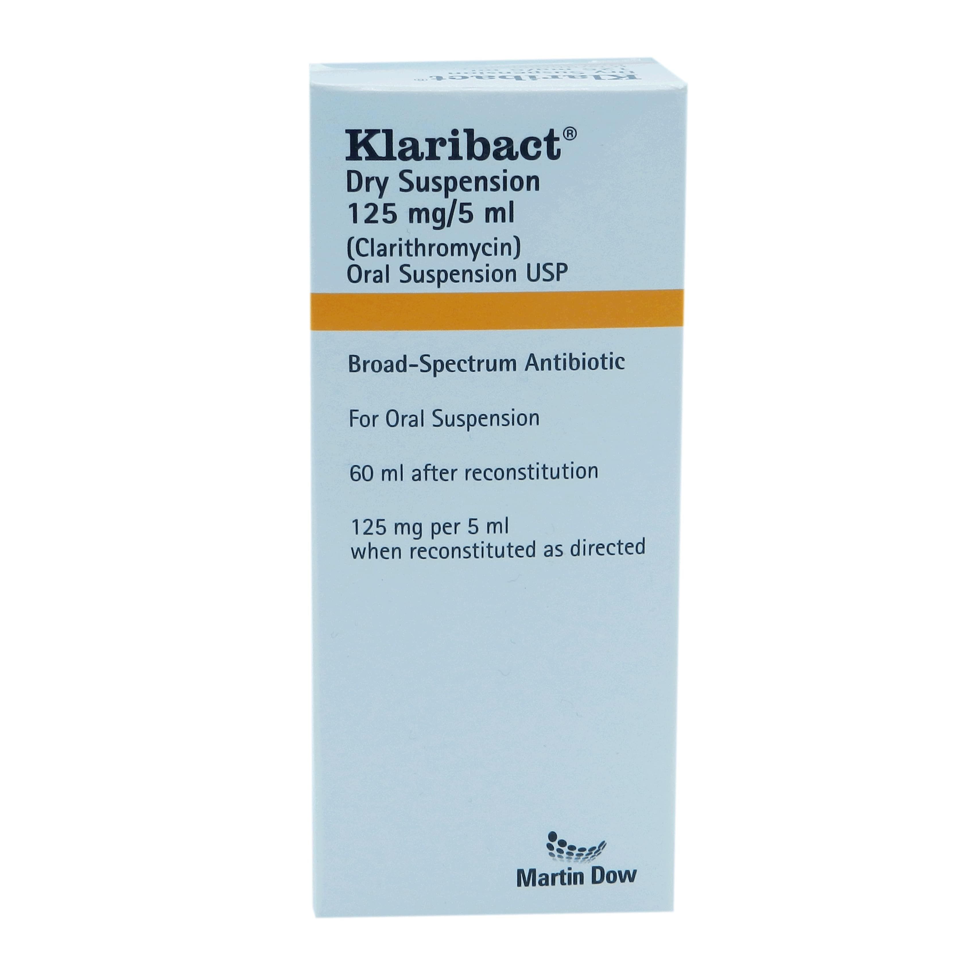 Klaribact 125mg/ml Suspension 60 ml - Uses, Benefits, Side Effects