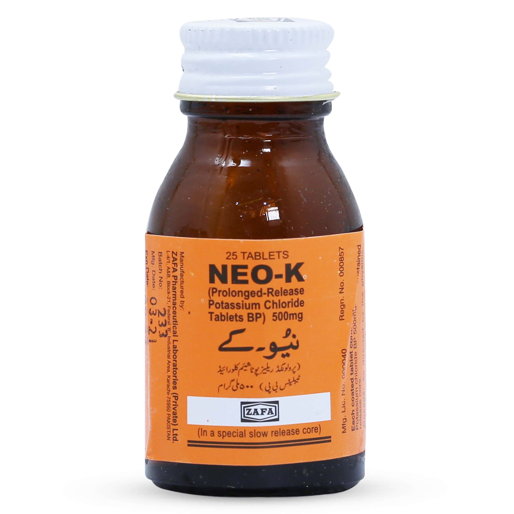 Neo-K 500mg Tablet 25 'S - Uses, Benefits, Side Effects