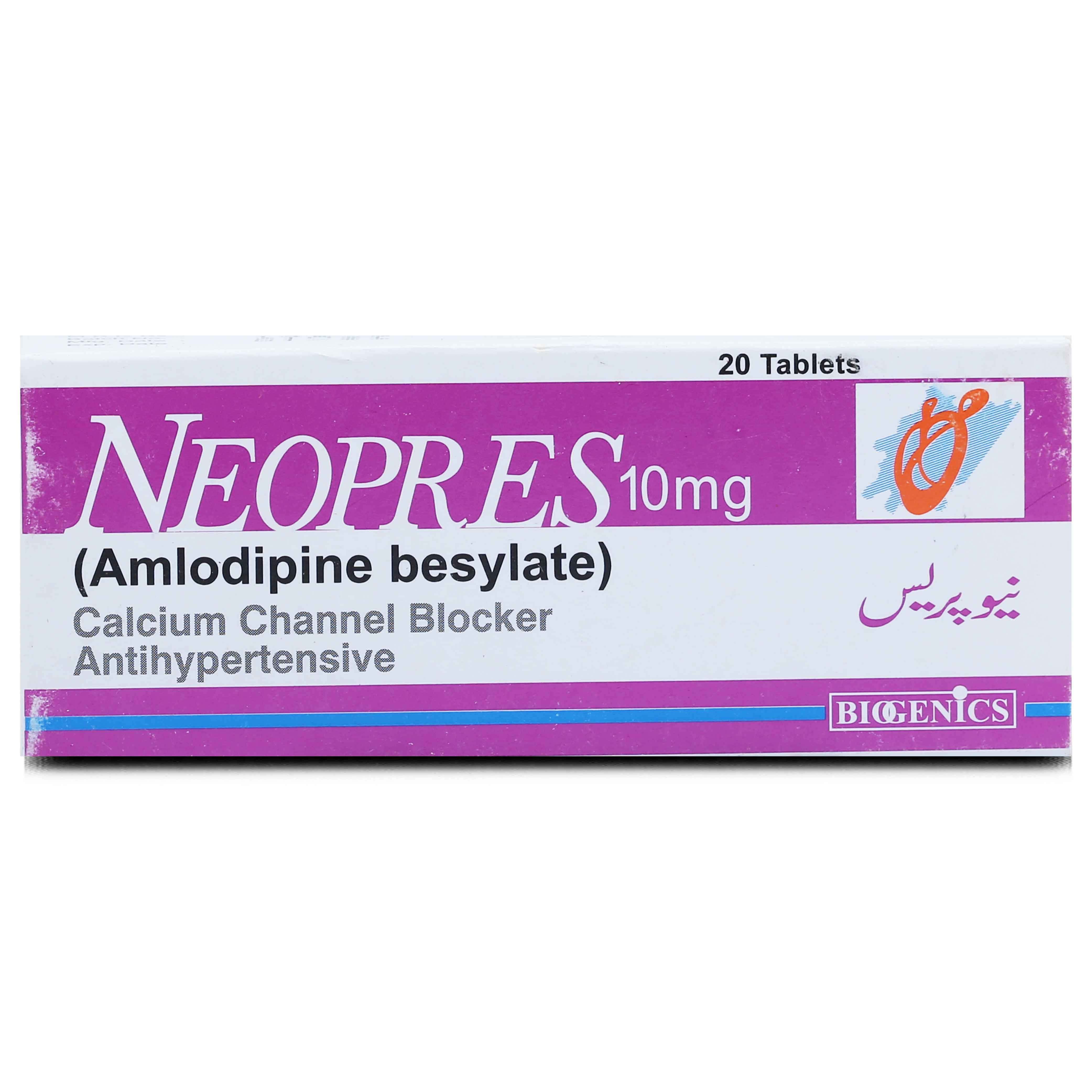 Neopres 10mg Tablet 20 'S - Uses, Benefits, Side Effects
