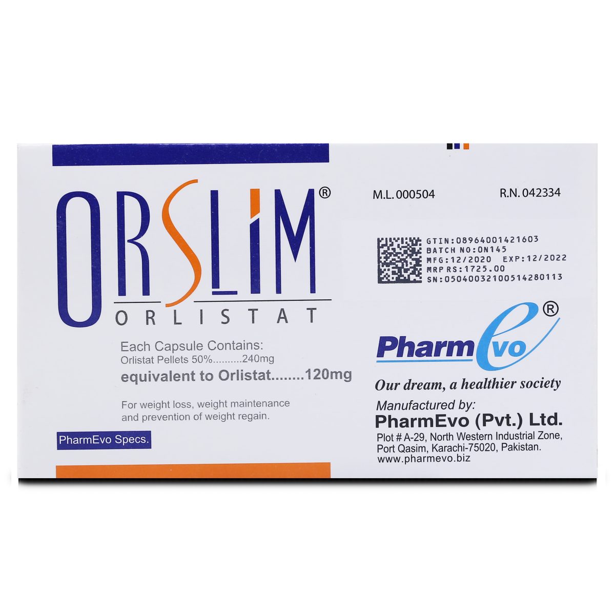 Orslim 120mg Capsule 10 'S - Uses, Benefits, Side Effects
