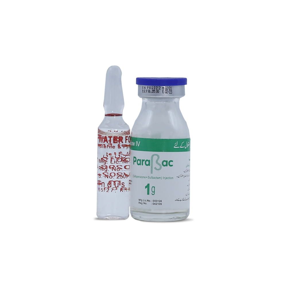 Parabac 1gm Injection 1 vial - Uses, Benefits, Side Effects