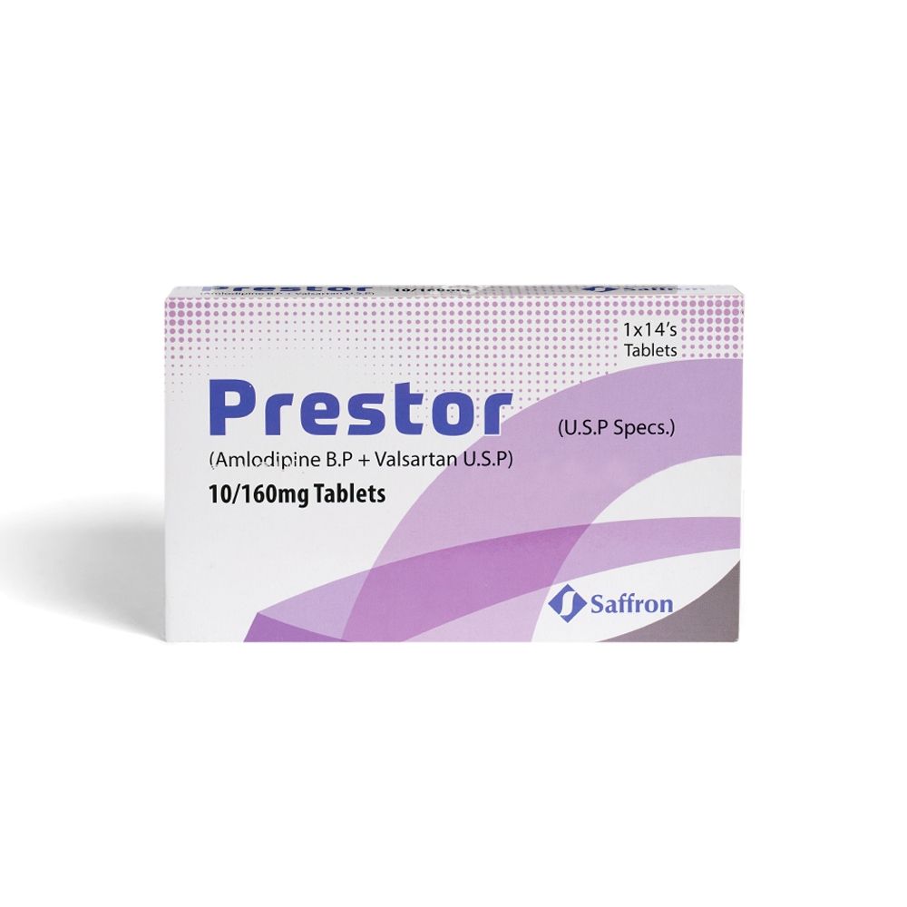 Prestor 160mg/5mg Tablet 14 'S - Uses, Benefits, Side Effects