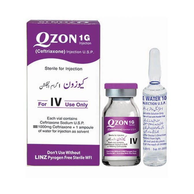 Qzon IV 1gm Injection 1 vial - Uses, Benefits, Side Effects