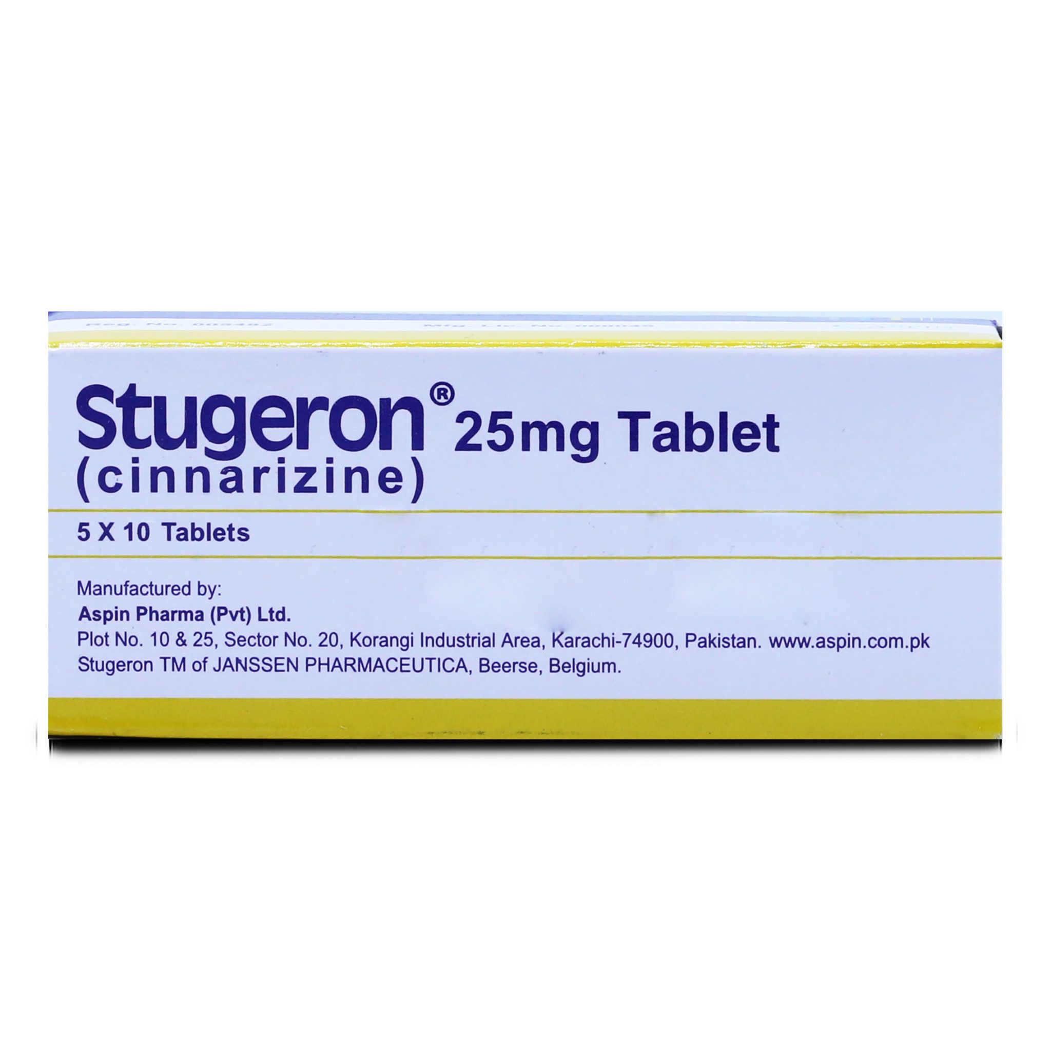 Stugeron 25mg Tablet 10 'S - Benefits And Side Effects
