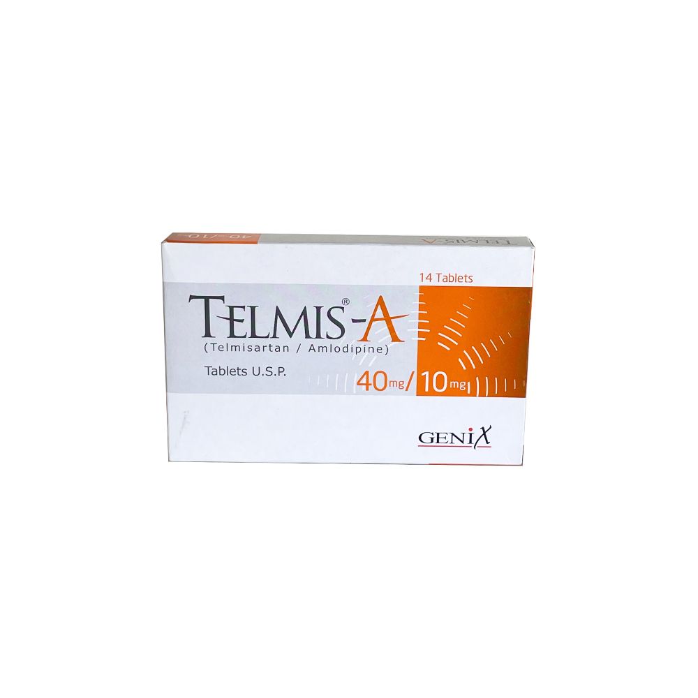 Telmis-A 10mg+40mg Tablet 14 'S - Uses, Benefits, Side Effects