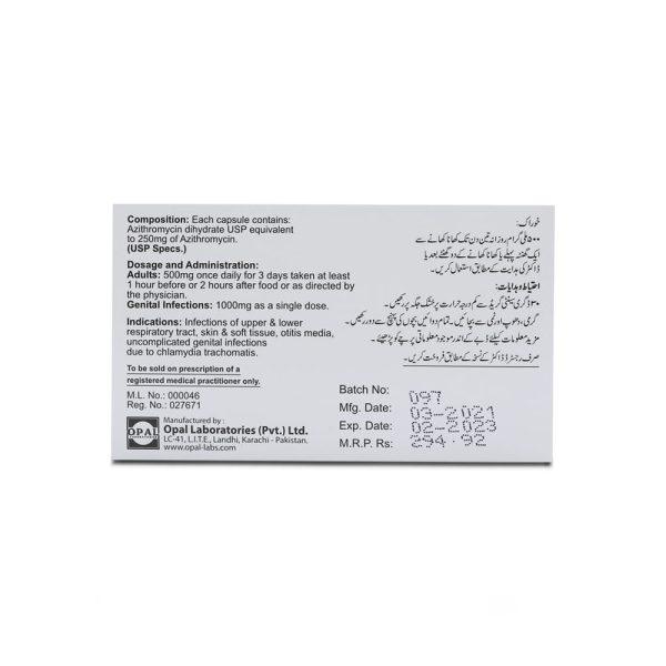 Z-mac 250mg Capsule 5 'S - Uses, Benefits, Side Effects